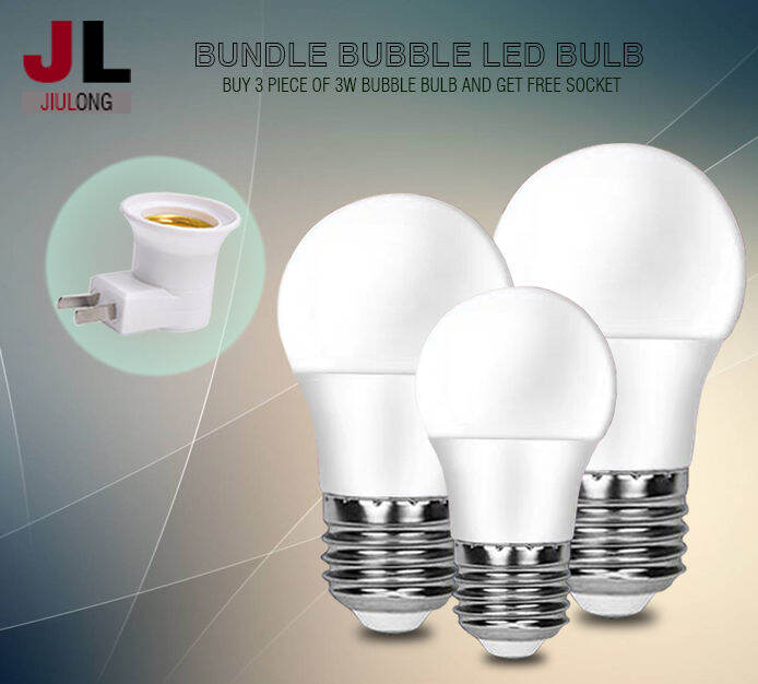 Bundles of Bubble LED Bulb 3W E27 Screw Mouth | Lazada PH