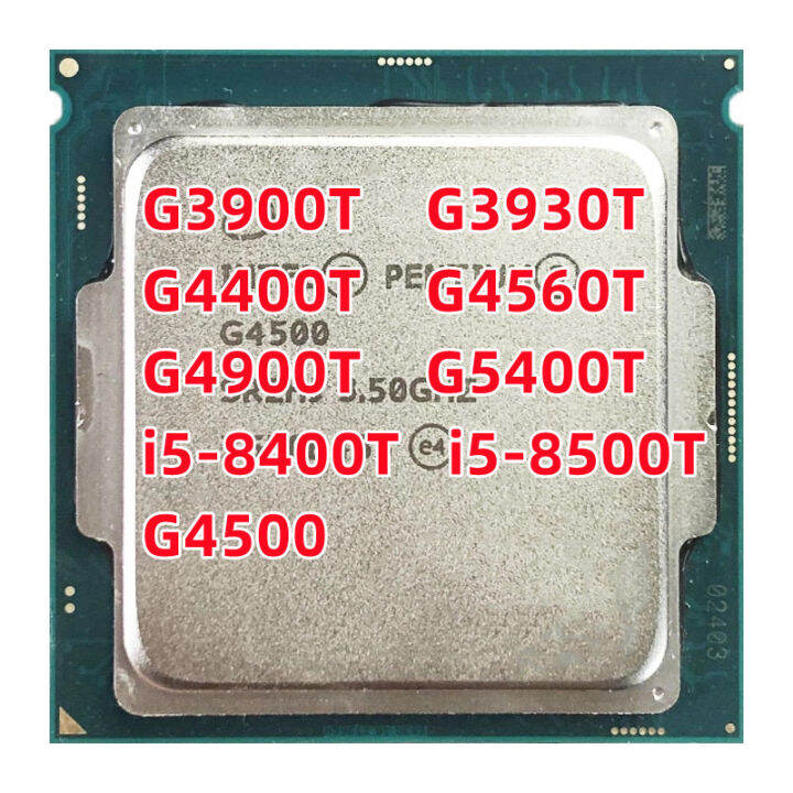 Celeron G5400T I5-8400T แบบเกลียวคู่51W เครื่องประมวลผลซีพียู LGA 1151 ...
