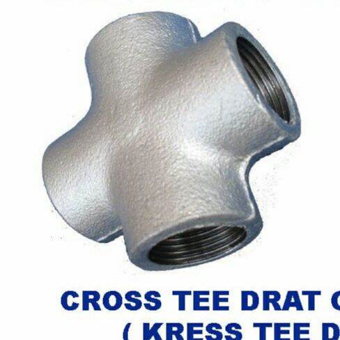 CROSS TEE 1/2" 3/4" 1" CROSS TEE 1" Cross tee besi galvanis 1 ...