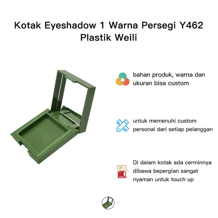 Kotak Eyeshadow 1 Warna Persegi Y462 Plastik Weili | Lazada Indonesia