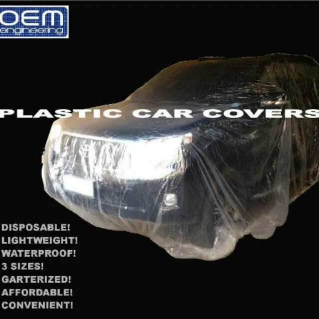 OEM Engineering Disposable Plastic Car Cover Waterproof Dust | Lazada PH