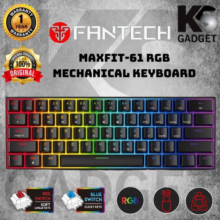 Fantech MAXFIT61 RGB 60%/ MK857 - MAXFIT 61 Mechanical Gaming Keyboard ...
