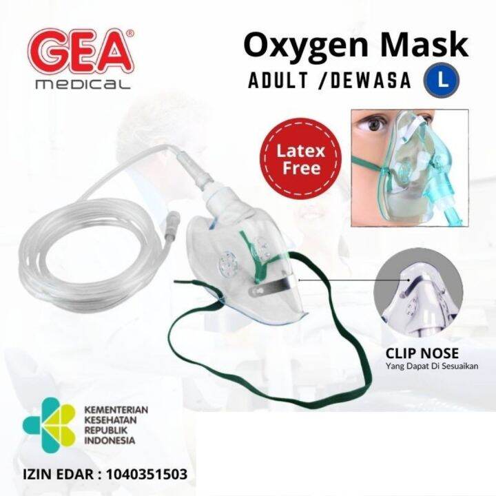 Selang Masker Oksigen Nasal oxygen Mask Anak Dewasa GEA | Lazada Indonesia
