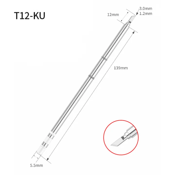 มีนาคม T12หัวแร้งไฟฟ้าเคล็ดลับ T12-K B2 BC2 ILS JL02 D24 KF สำหรับ Hakko Fx951 | Lazada.co.th