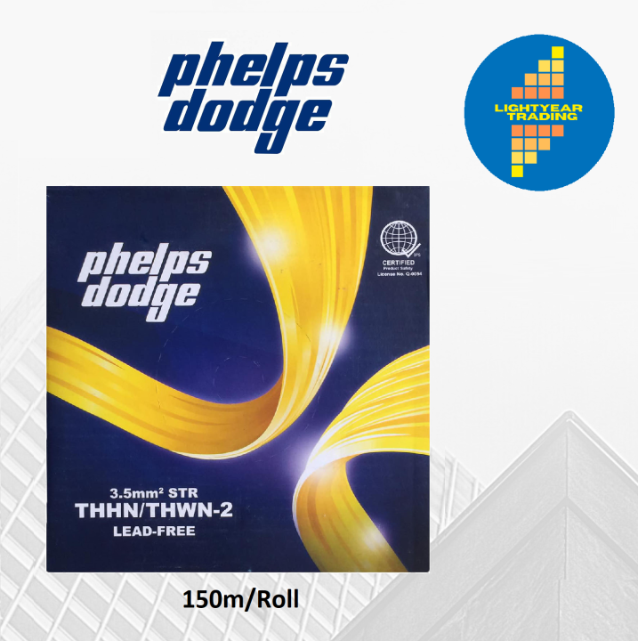 Phelps Dodge THHN/THWN 3.5mm² #12 Stranded Lead-free | Lazada PH
