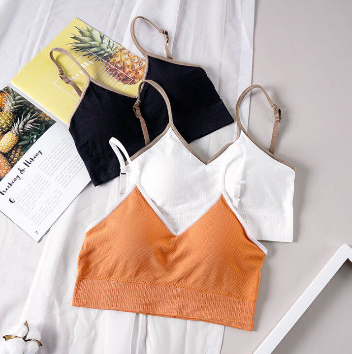 สินค้าพร้อมส่งจากไทย💥Angle Bra 💥(A709)สปอร์ตบราสายเดียว แต่งสายทูโทนสวย ...