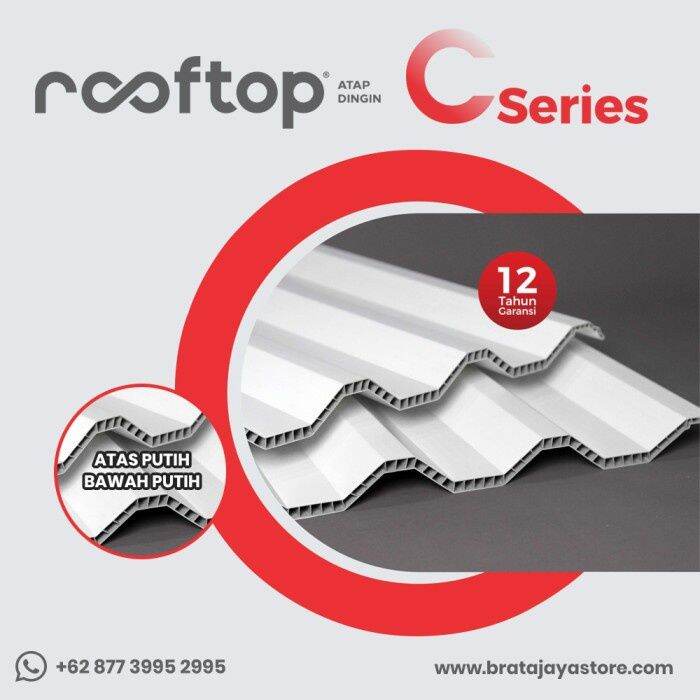Atap uPVC Rooftop C Series C-Series 3.5 Meter Rumah Gedung Ruko Alderon ...