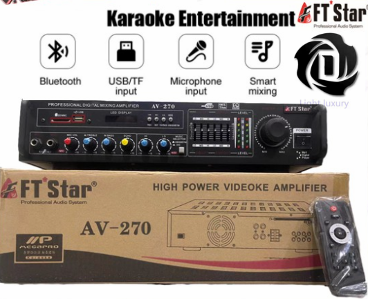 Megapro FT-Star AV-270 Stereo Mixing Power Amplifier with Equalizer and ...