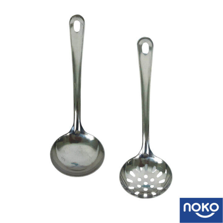 Stainless Steel Soup Ladle Kitchen Steamboat Utensils Slotted Ladle ...