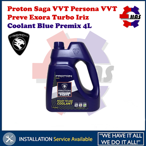 PROTON SAGA VVT PERSONA VVT PREVE EXORA TURBO IRIZ Coolant Blue Premix ...
