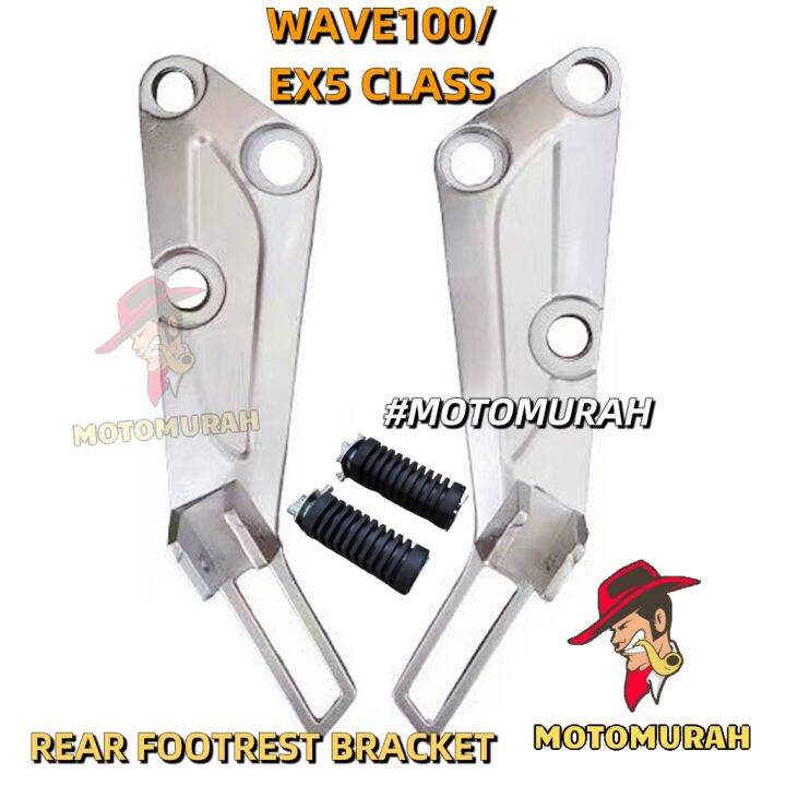 [SILVER/GREY] WAVE 100 / EX5 CLASS FOOTREST BRACKET LEFT RIGHT/ BRACKET ...