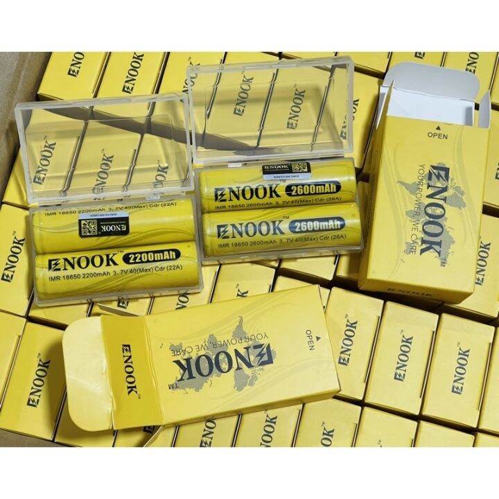 Enook 18650 2200mah / 2600mah Rechargeable Battery / SOLD AS PAIR ONLY ...