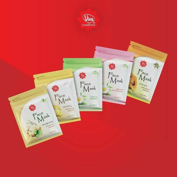 Viva Face Mask Kemasan Sachet - Masker Wajah by Viva Cosmetics ...