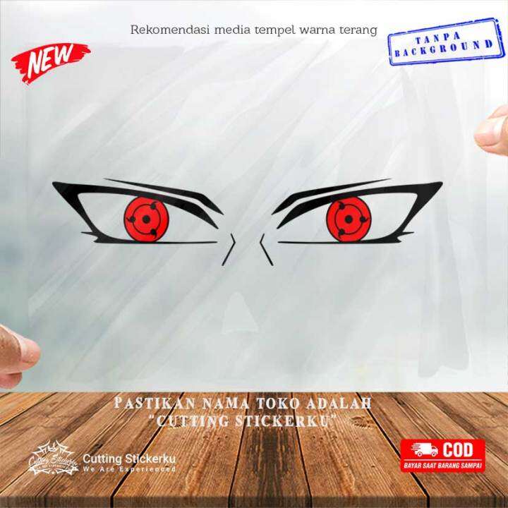 Cutting Stiker Sharingan Variasi Motor Mobil Sticker Anime Jepang ...