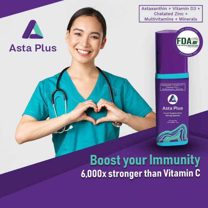 ASTA PLUS (Immunity Booster + Complete Daily Multivitamins & Minerals ...