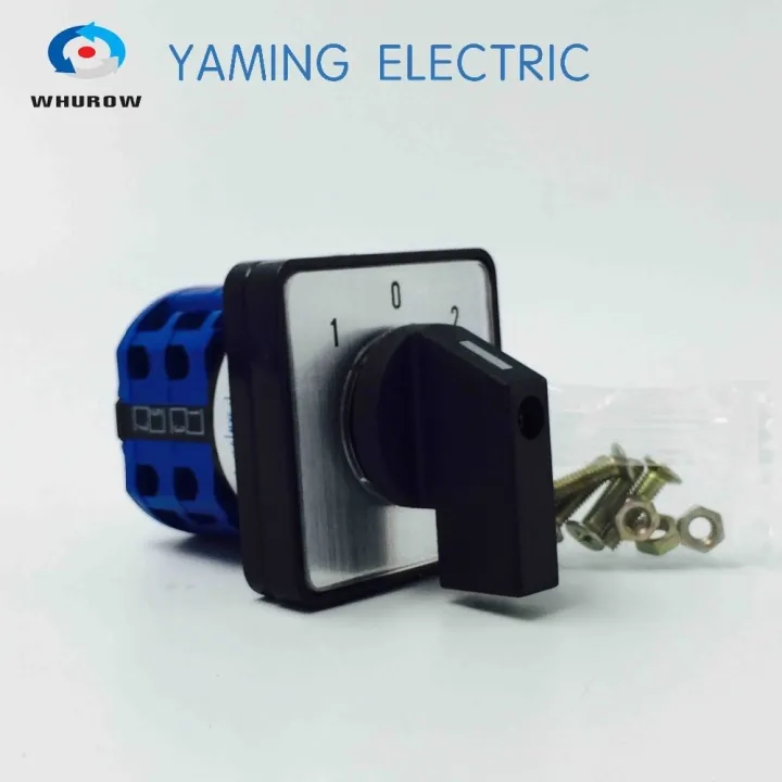 Cam Switch Selector rotary switch high voltage 20A 2 poles 3 position ...