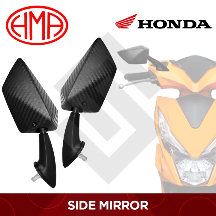 SPEEDMOTO HMA CARBON CLEAR SHORT STEM NINJA 8MM SIDE MIRROR MADE IN ...