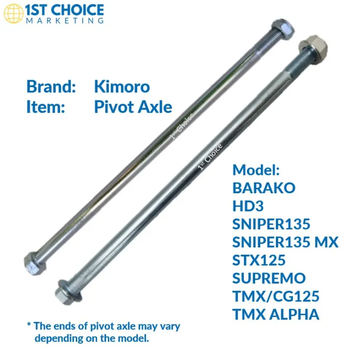 ayZKIMORO Pivot Axle Shaft Swing Arm BARAKO HD3 SNIPER135 SNIPER135 MX ...