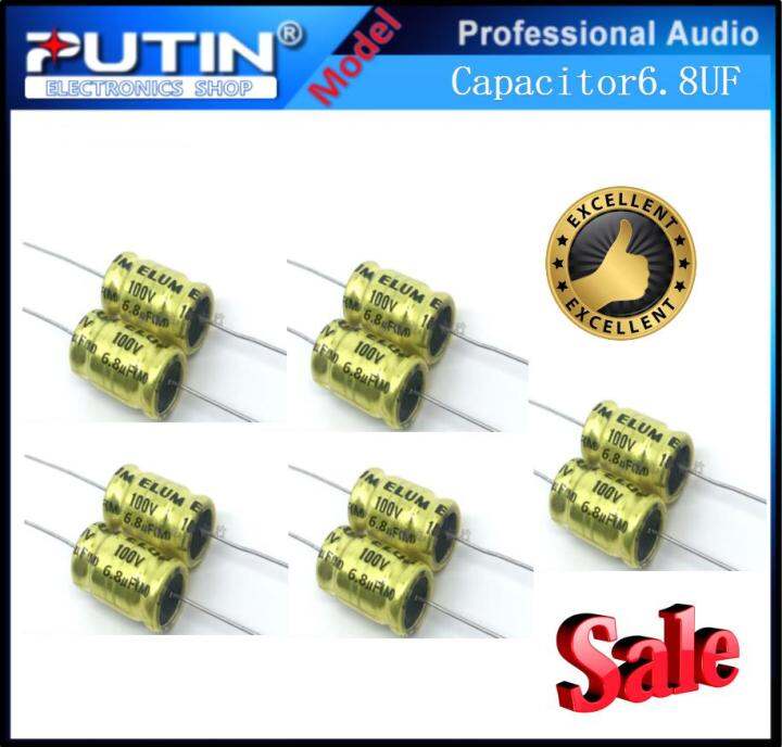 * 10Pcs 100V non-polar Yamaha capacitor 6.8UF 100V drive unit tweeter ...