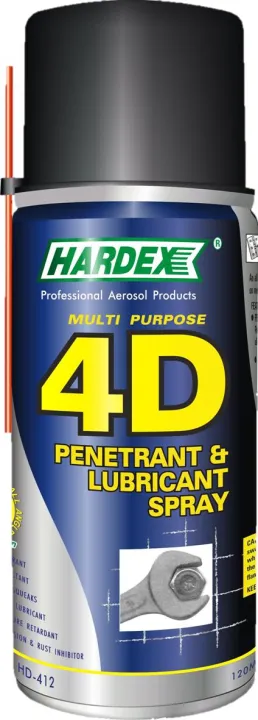 200ML HARDEX Multipurpose 4D Penetrant and Lubricant Spray Anti Rust ...
