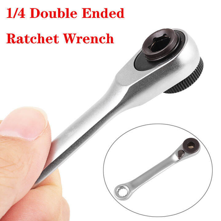 [Free Ship&Ready stock] Mini 1/4 Double Ended Quick Socket Ratchet ...
