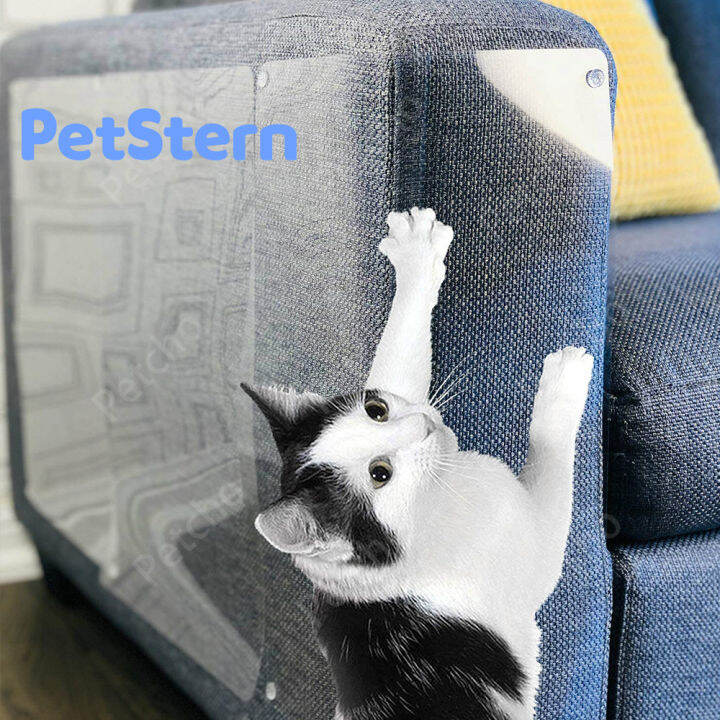 PetStern💡2 ชิ้น สติ๊กเกอร์ที่ลับเล็บแมว,ที่กันรอยโซฟาสำหรับแมว,สติ๊กเกอร์กันรอยเฟอร์นิเจอร์แมว ...