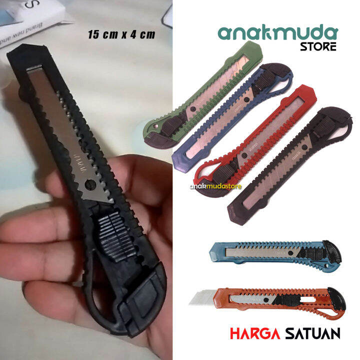 Cutter Kater Besar Pemotong Kertas Alat Perlengkapan Kerja Kerajinan ...