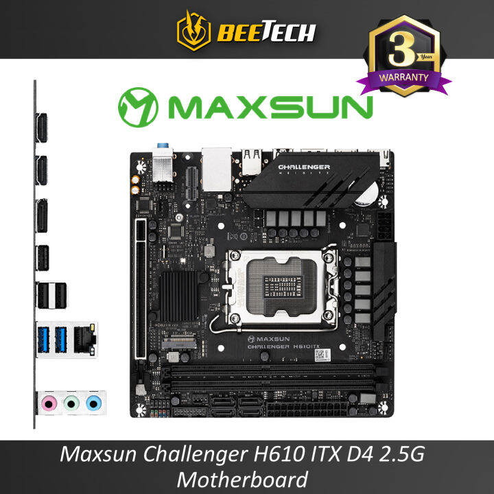 Maxsun Challenger H610M-ITX D4 2.5G Motherboard | Lazada