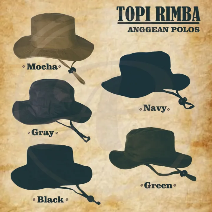 Topi Rimba Original Born For Adventure Hat Gunung Outdoor Fashion Pria ...