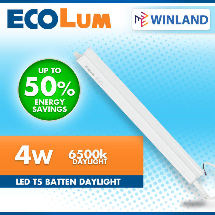 FIREFLY by Winland ECOLUM LED T5 Batten 4watts Daylight CBTST5DL04 ...