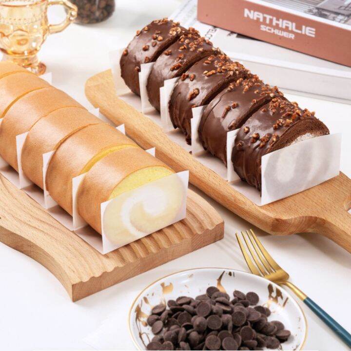 100Pcs Swiss Cake Roll Divider Paper Greaseproof Paper Food Wrapping ...