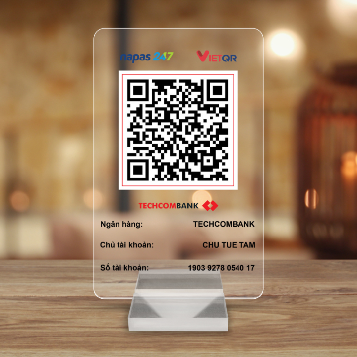 Bảng mã QR CODE để bàn bằng mica bền đẹp chất lượng cao cấp | Lazada.vn