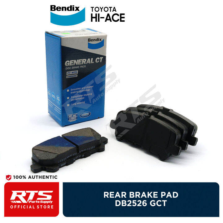 Bendix Rear Brake Pad Toyota Hiace 2019 - 2022 DB2526 GCT | Lazada PH