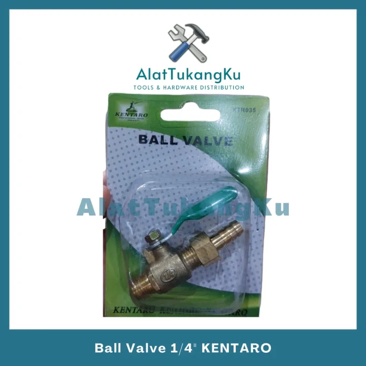 KENTARO Keran Kompresor 1/4" / Kran Angin Kompresor / Stop Kran Angin Spare Parts / Ball Valve ...