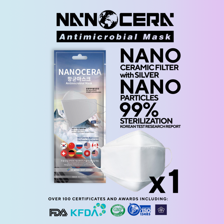 KF94 Nano Face Mask Reusable Nano Mask with NANO Silver and NANO ...