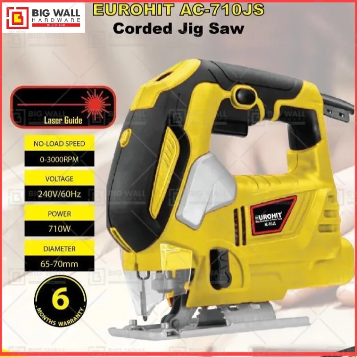 Eurohit 710W Electric Jig Saw AC-710JS | High Speed Cutter Machine ...