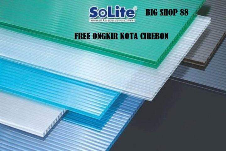 TWINWALL POLYCARBONATE SHEET SOLITE 4MM COLOUR FREE ONGKIR CIREBON KOTA ...