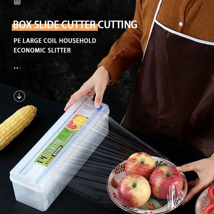32CM cling film dispenser with sliding cutter adjustable cling film ...