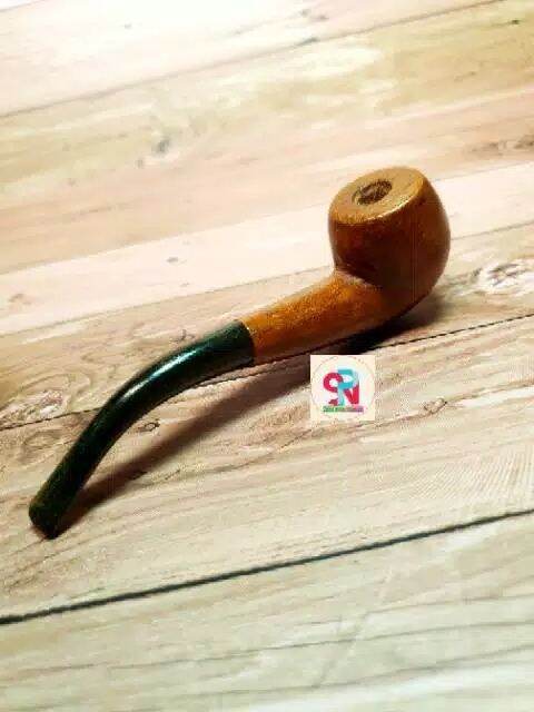 NEW! COD~ Pipa rokok model popay kayu kemuning | Lazada Indonesia
