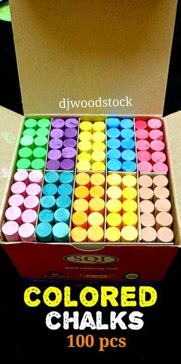 COLORED CHALK, 100 pcs per box | Lazada PH