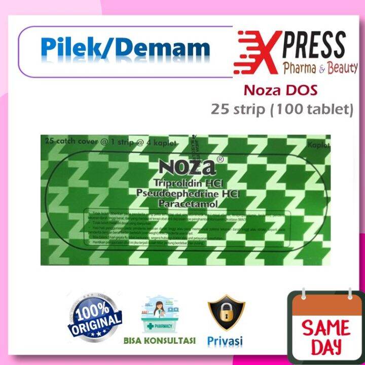 ⚡XPRESS⚡ Noza DUS Obat Pilek Alergi Bersin - Bersin Bersin Panas Demam ...