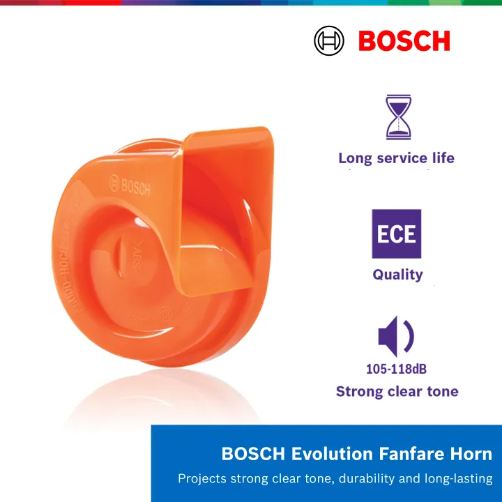 Bosch Evolution Fanfare Horn Set Low & High Tone 0986AH0459 | Lazada