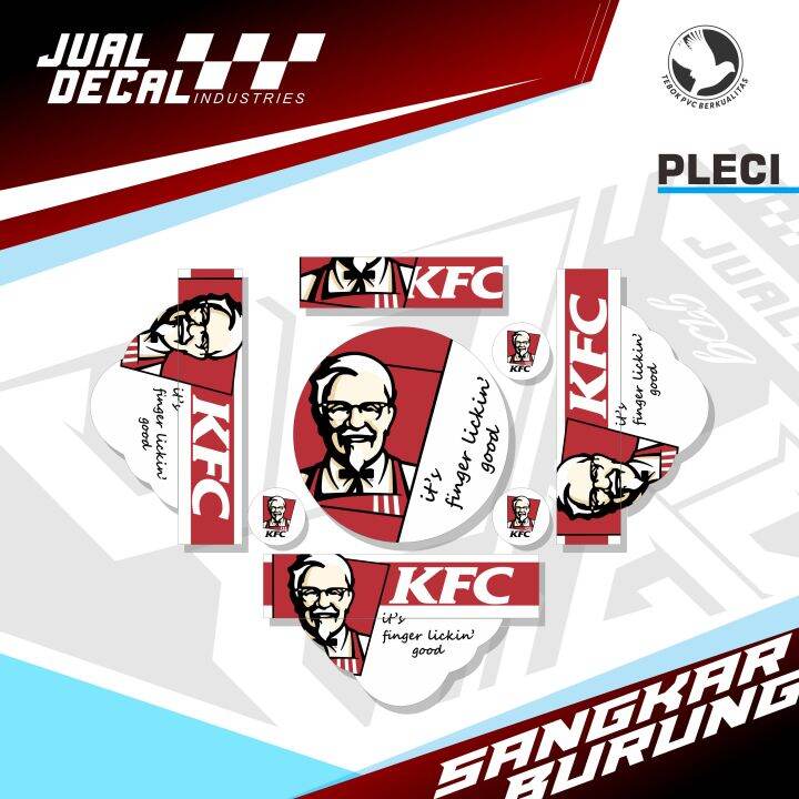 Stiker Tebok Decal Sangkar Logo KFC Livery Lovebird Batman Pleci ...