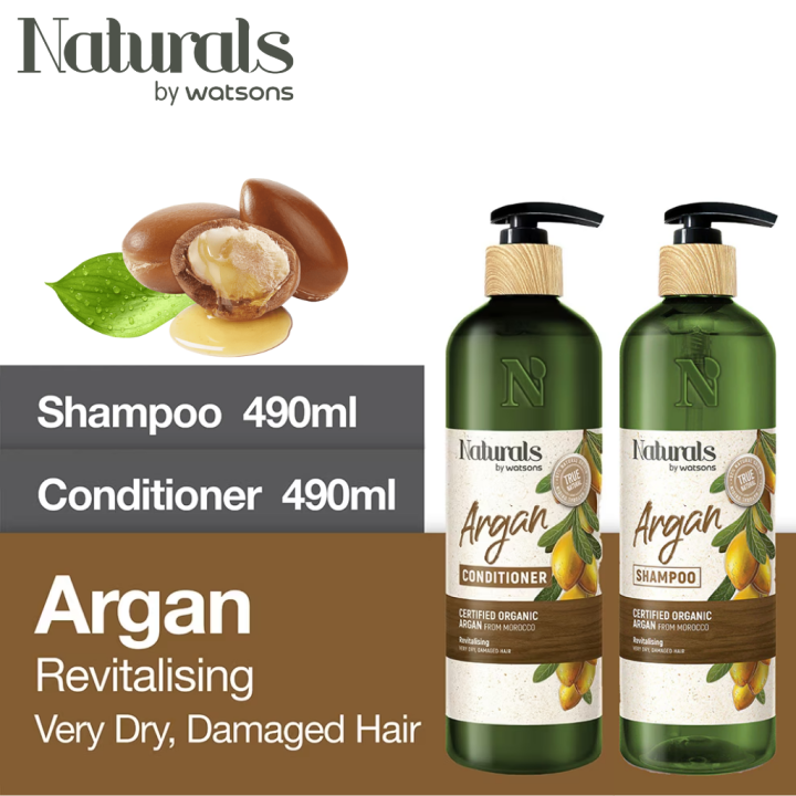 Naturals by Watsons Certified Organic Argan from Morocco Shampoo and ...