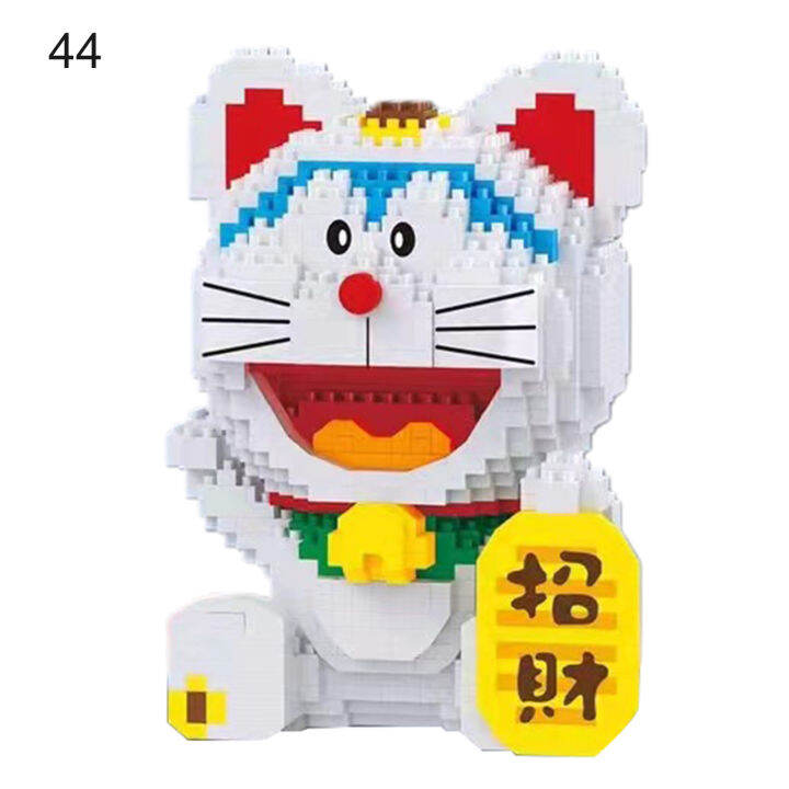 Assembly Model Toy Bright Color Cartoon Doraemon Series Particle ...