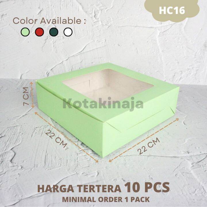 Box Mika Ivory 22 x 22 / Box Bolen / Box Nasi / Box Brownies / Kotak ...