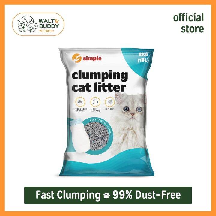 Simple Pets Clumping Cat Litter - Baby Powder 10L | Lazada PH