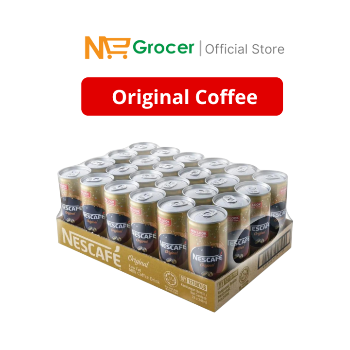 Nestle Nescafe Original Can (24 x 240ml) | NE Grocer | Lazada