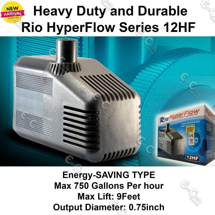 Rio Heavy Duty Hyper Flow 12HF Water Pump ideal for 100-150 Gallons on ...