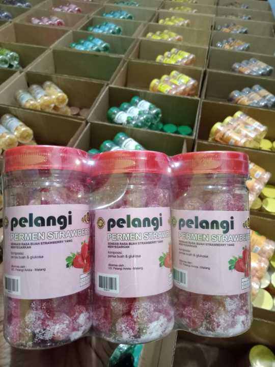 Permen Botol Rasa Strawberry - Rasa Enak Kemasan 150 Gram | Lazada ...